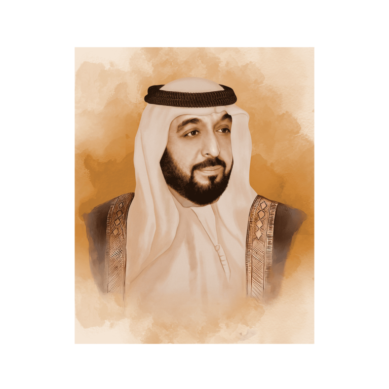 Official Portrait of His Highness Sheikh Khalifa bin Zayed al Nahyan ...