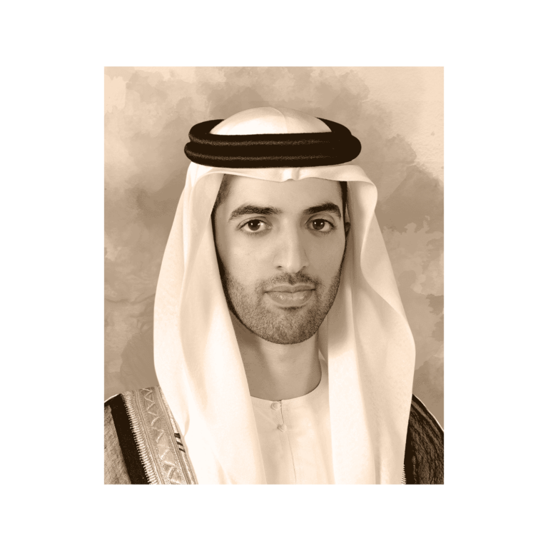 Official Portrait of His Highness Sheikh Mohammad Bin Saud Bin Saqr Al Qasimi - Brown - Shop