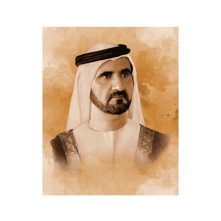 Official Portrait of His Highness Sheikh Mohammed Bin Rashid Al Maktoum ...