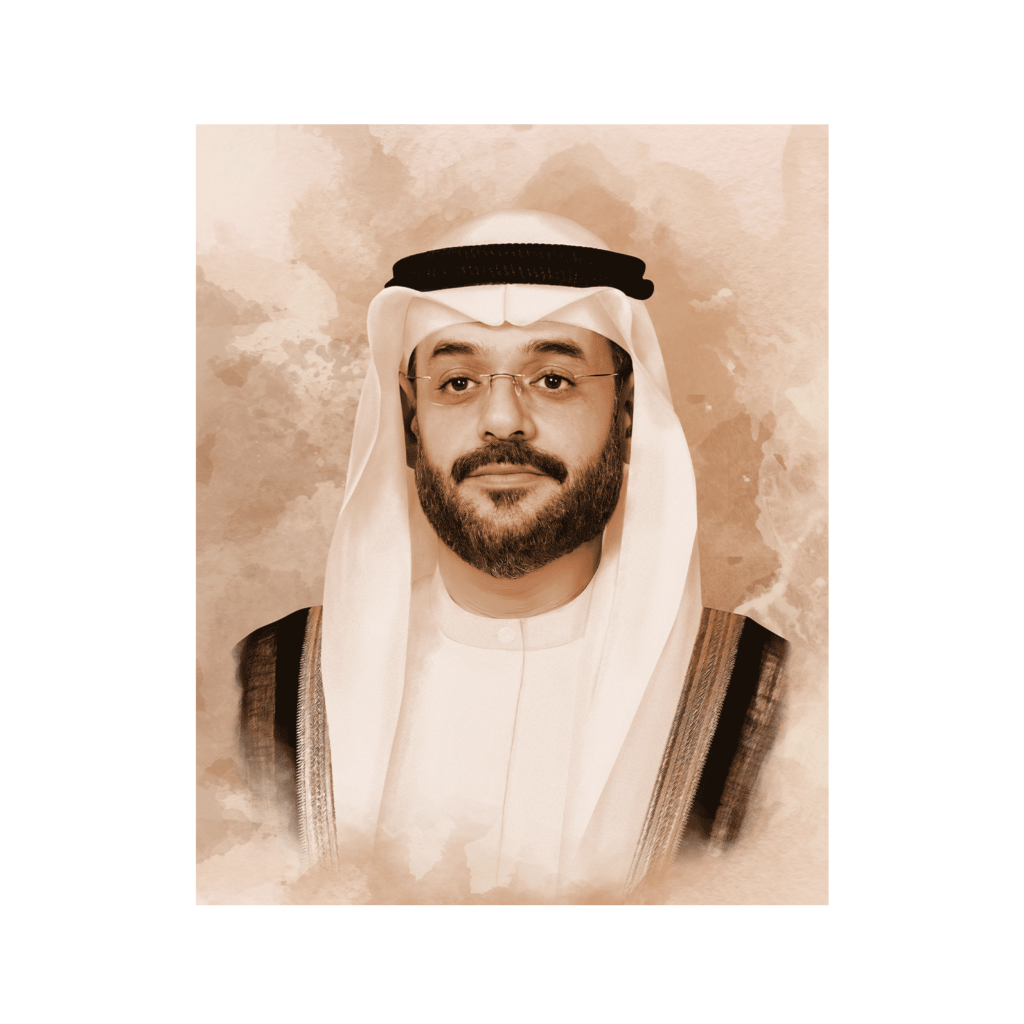 Official Portrait of His Highness Sheikh Sultan Bin Mohammed Bin Sultan Al Qasimi - Brown Grunge ...