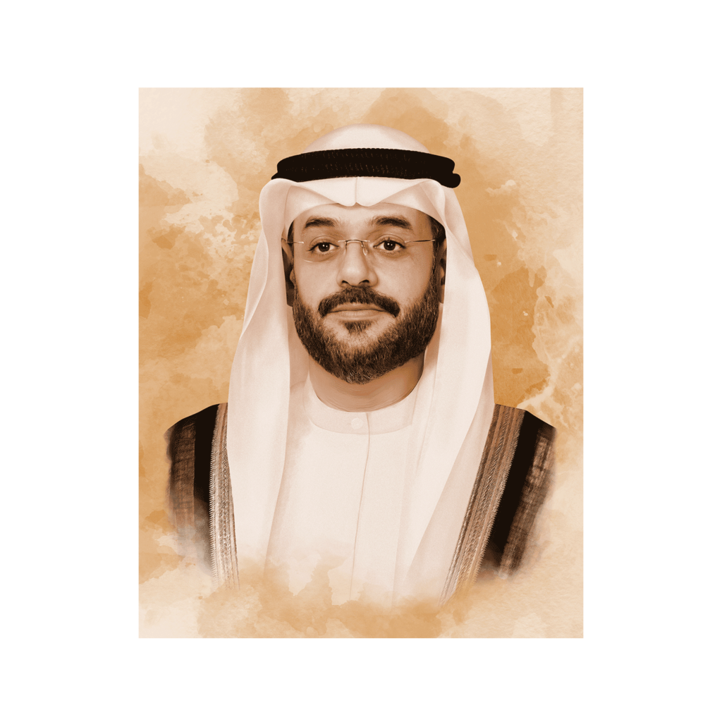 Official Portrait of His Highness Sheikh Sultan bin Mohammed bin Sultan Al Qasimi - Color Grunge ...