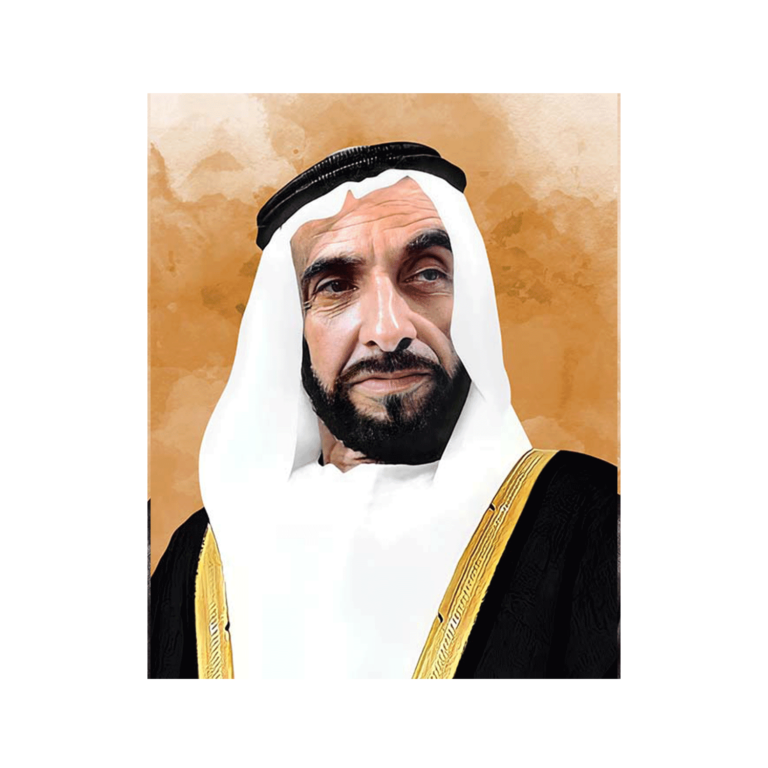 Official Portrait of His Highness Sheikh Zayed Bin Sultan Al Nahyan ...