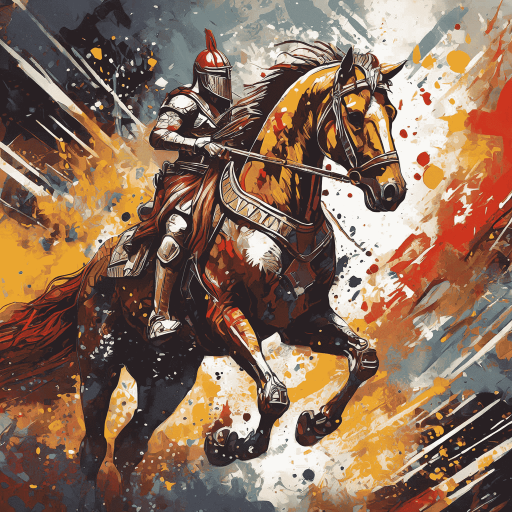 Knight Riding To Battle